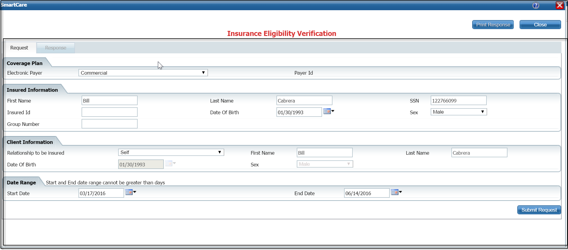 Verify Eligibility on an Insurance Plan