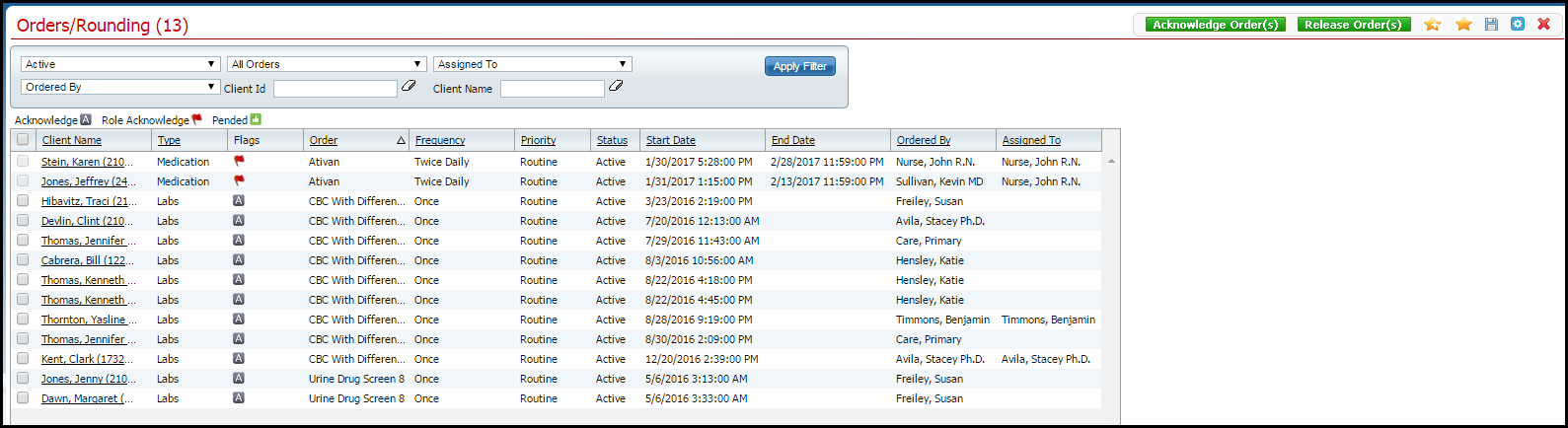 View the Client Summary Page